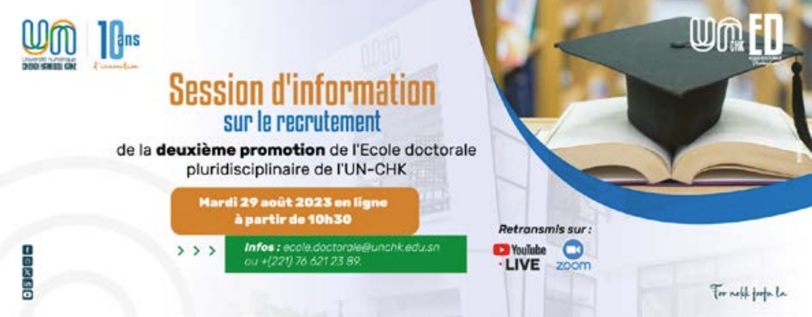 Session d'information : l'Ecole doctorale pluridisciplinaire de l'UN ...